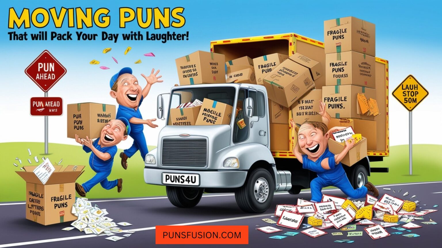 202 Moving Puns That Will Pack Your Day with Laughter! - Puns Fusion